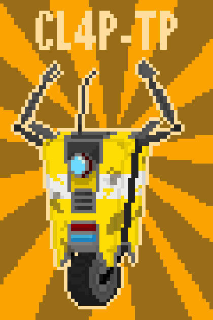 borderlands logo pixel art