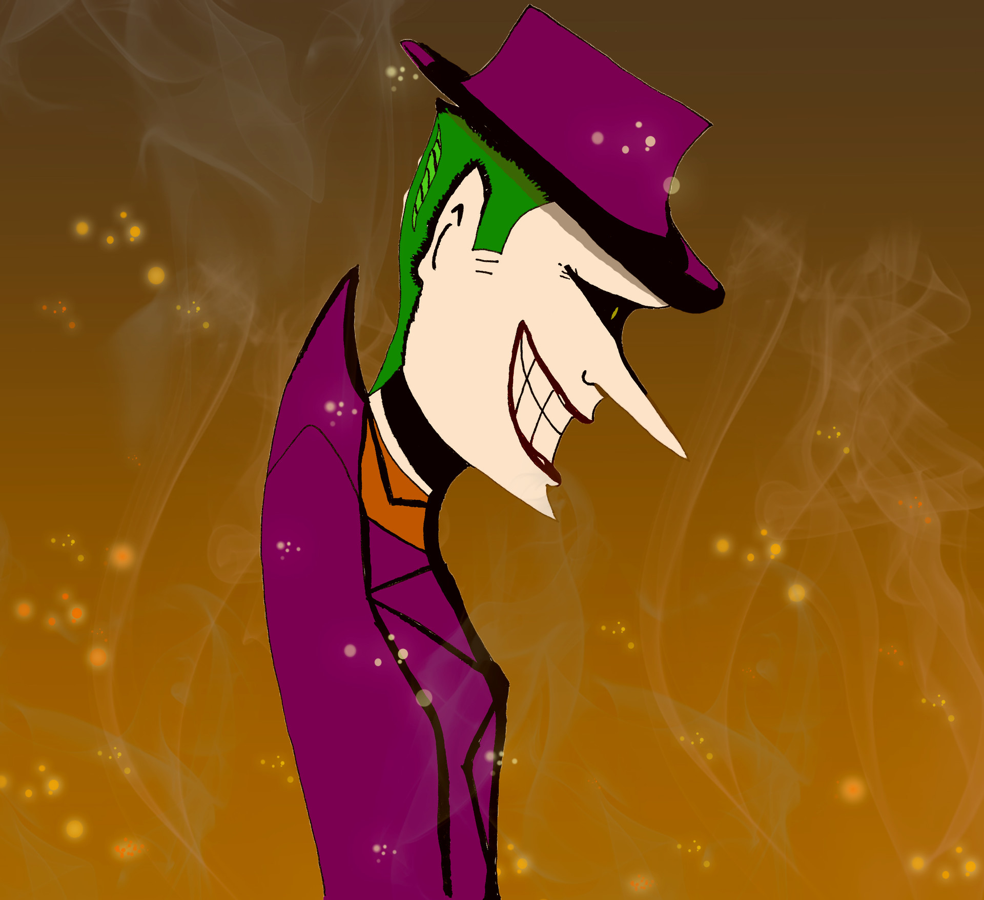 ArtStation - Joker in Flames