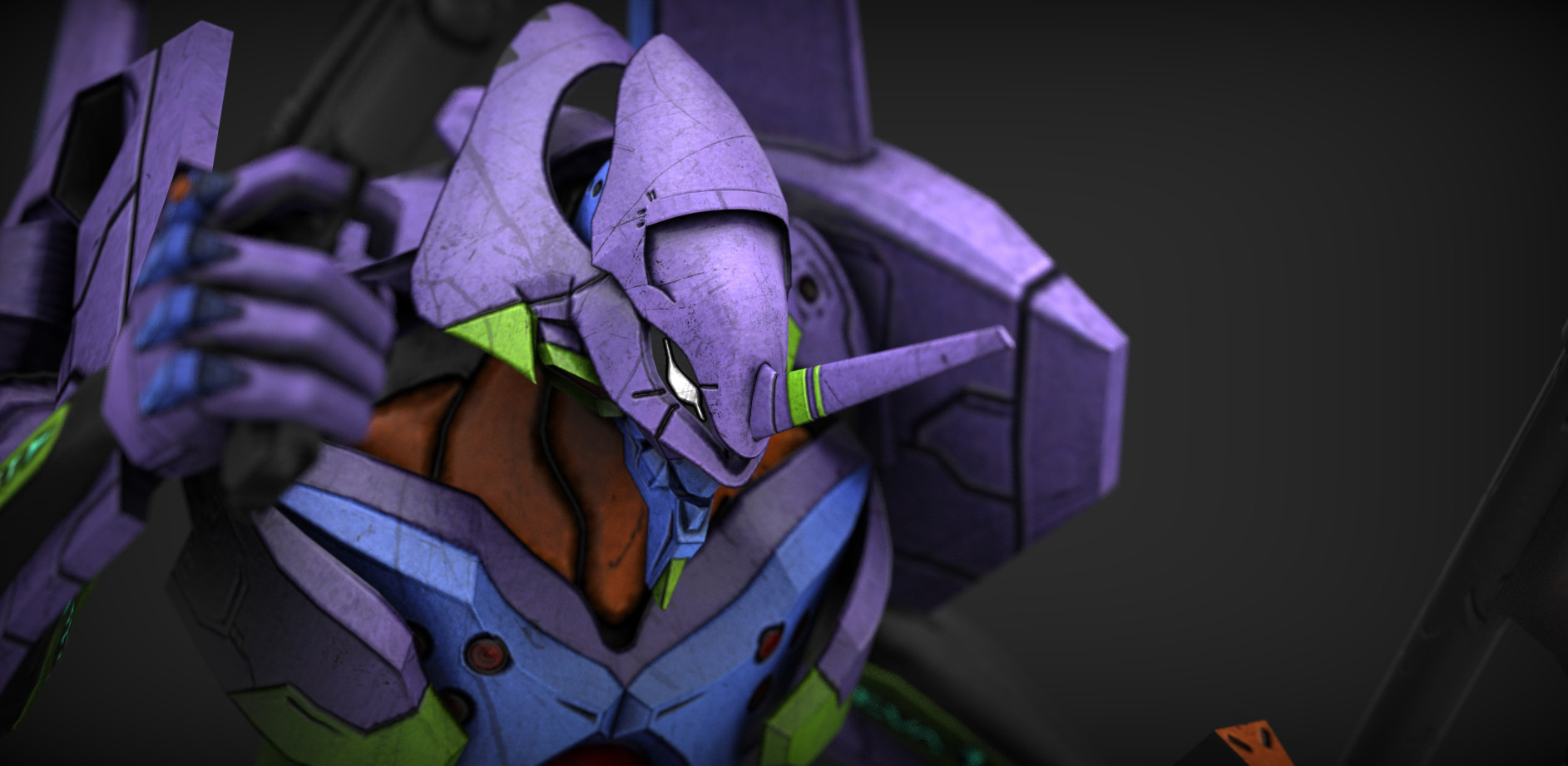 ArtStation - EVA-01 (Evangelion-Fan art)