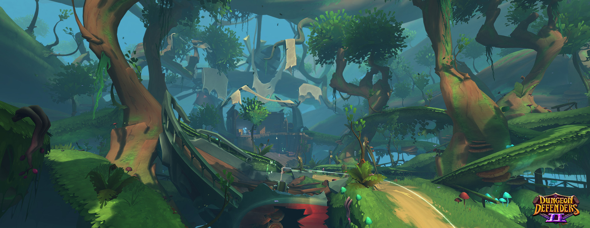 ArtStation - Liferoot Forest - Dungeon Defenders 2