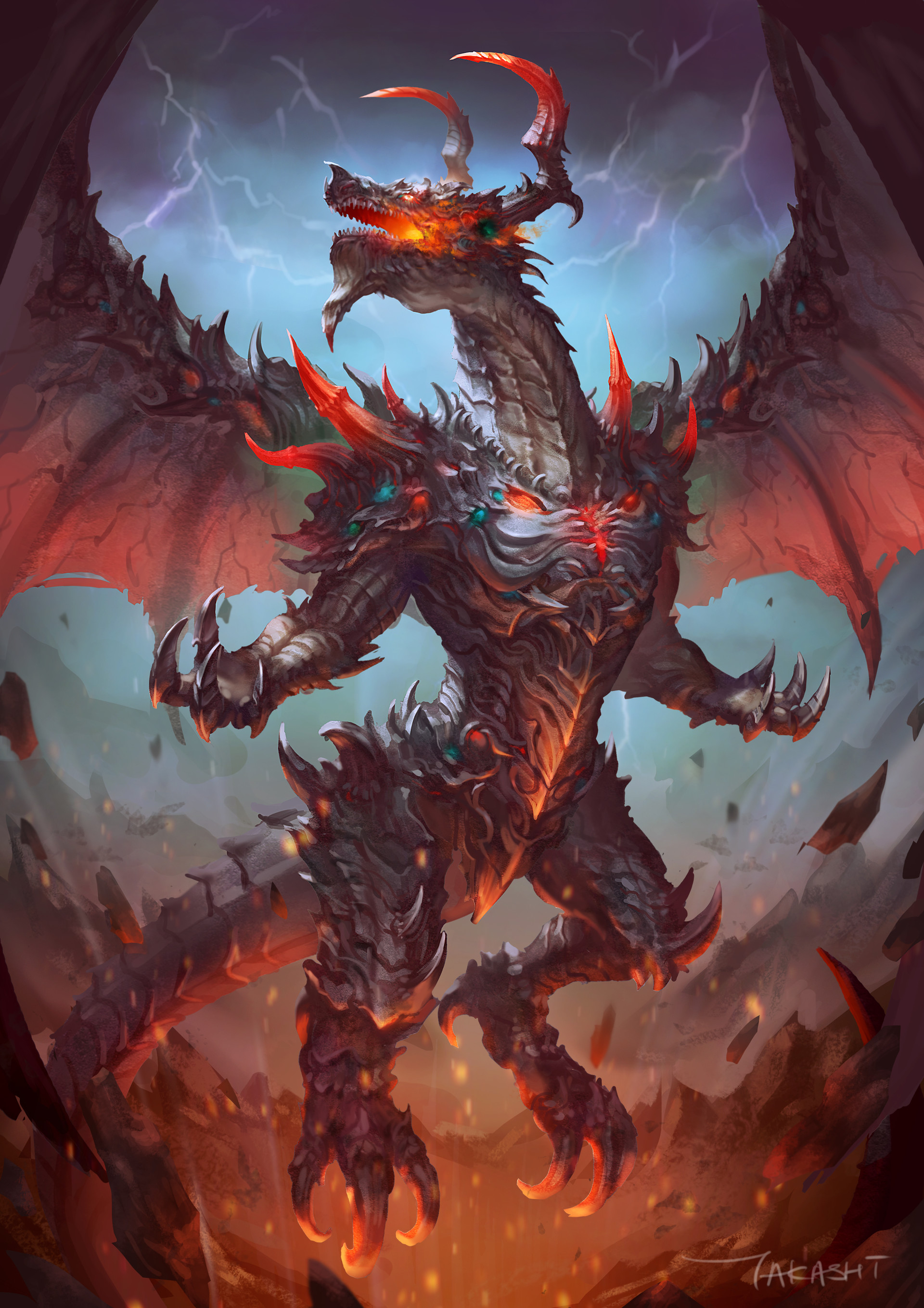 black demon dragon