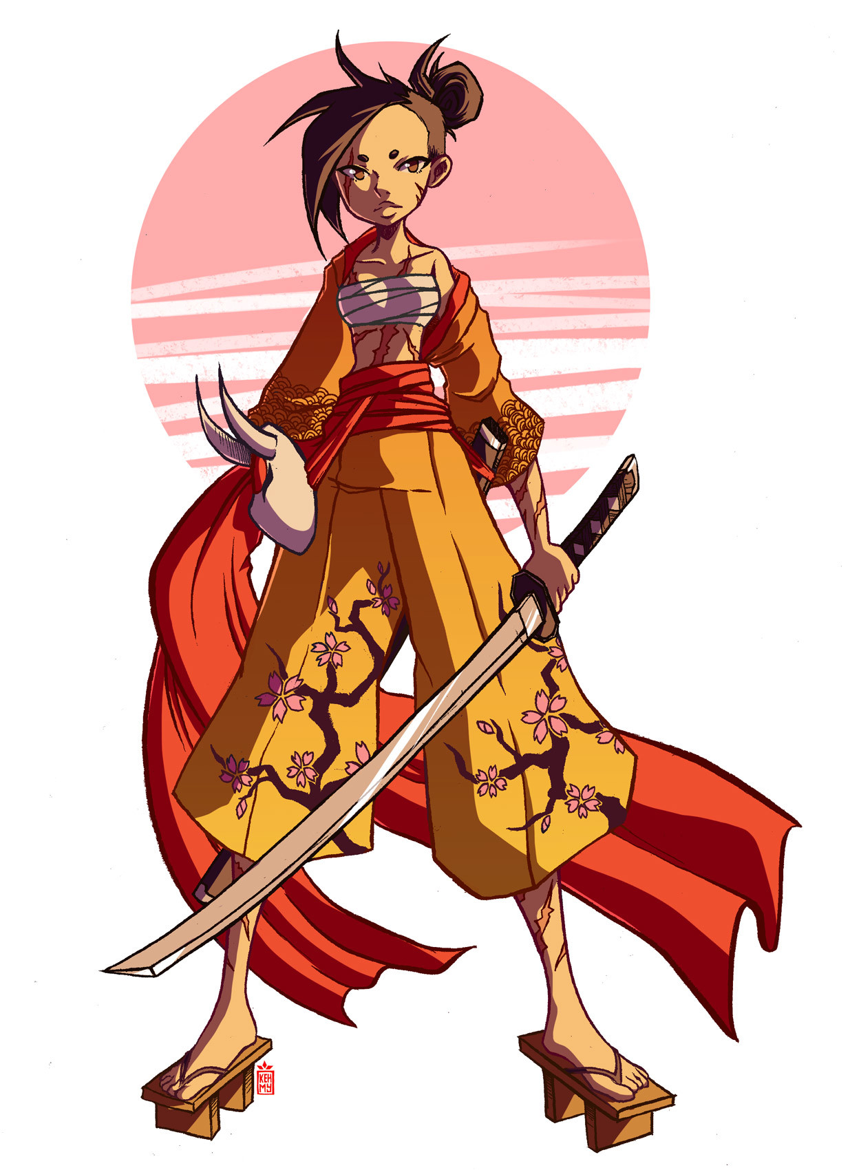 ArtStation - Female Ronin - CDChallenge