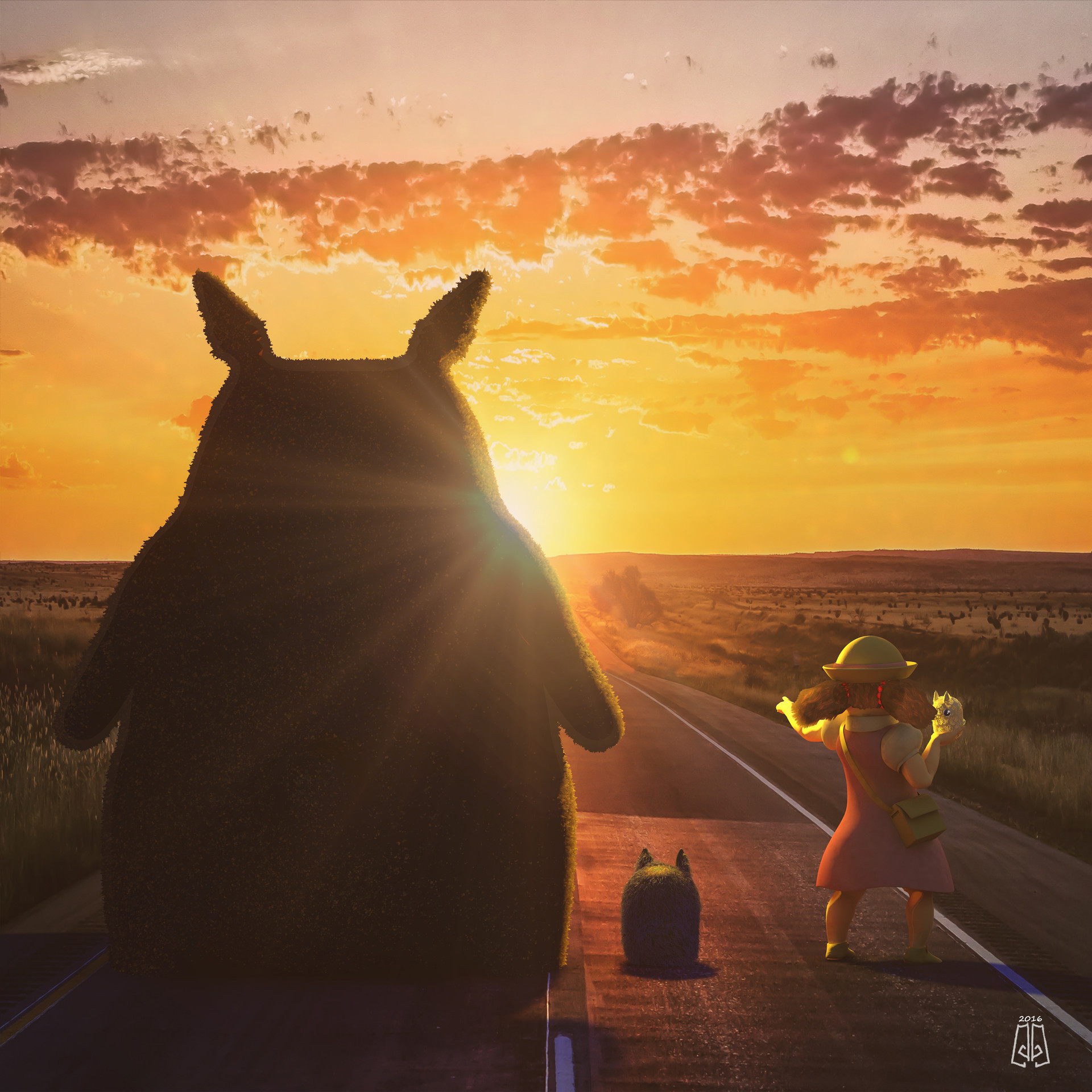 ArtStation - Totoro tribute