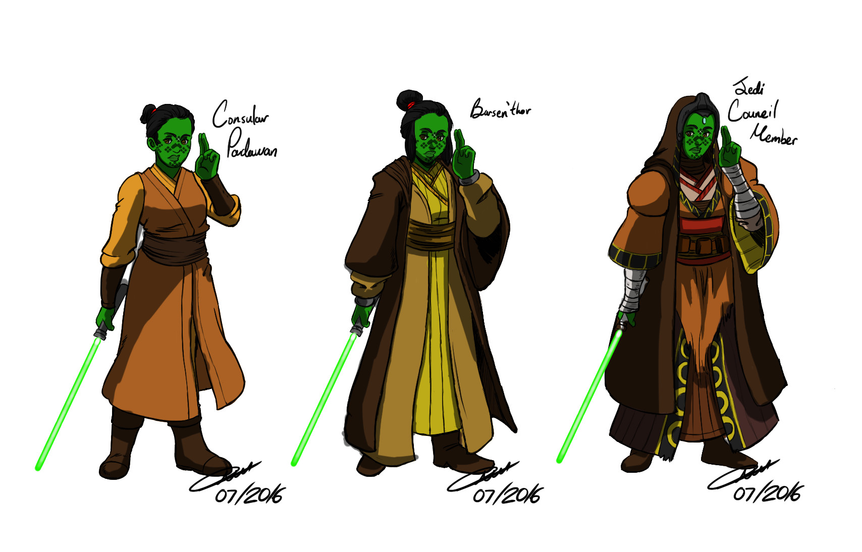 ArtStation - Jedi Consular Armor Progression
