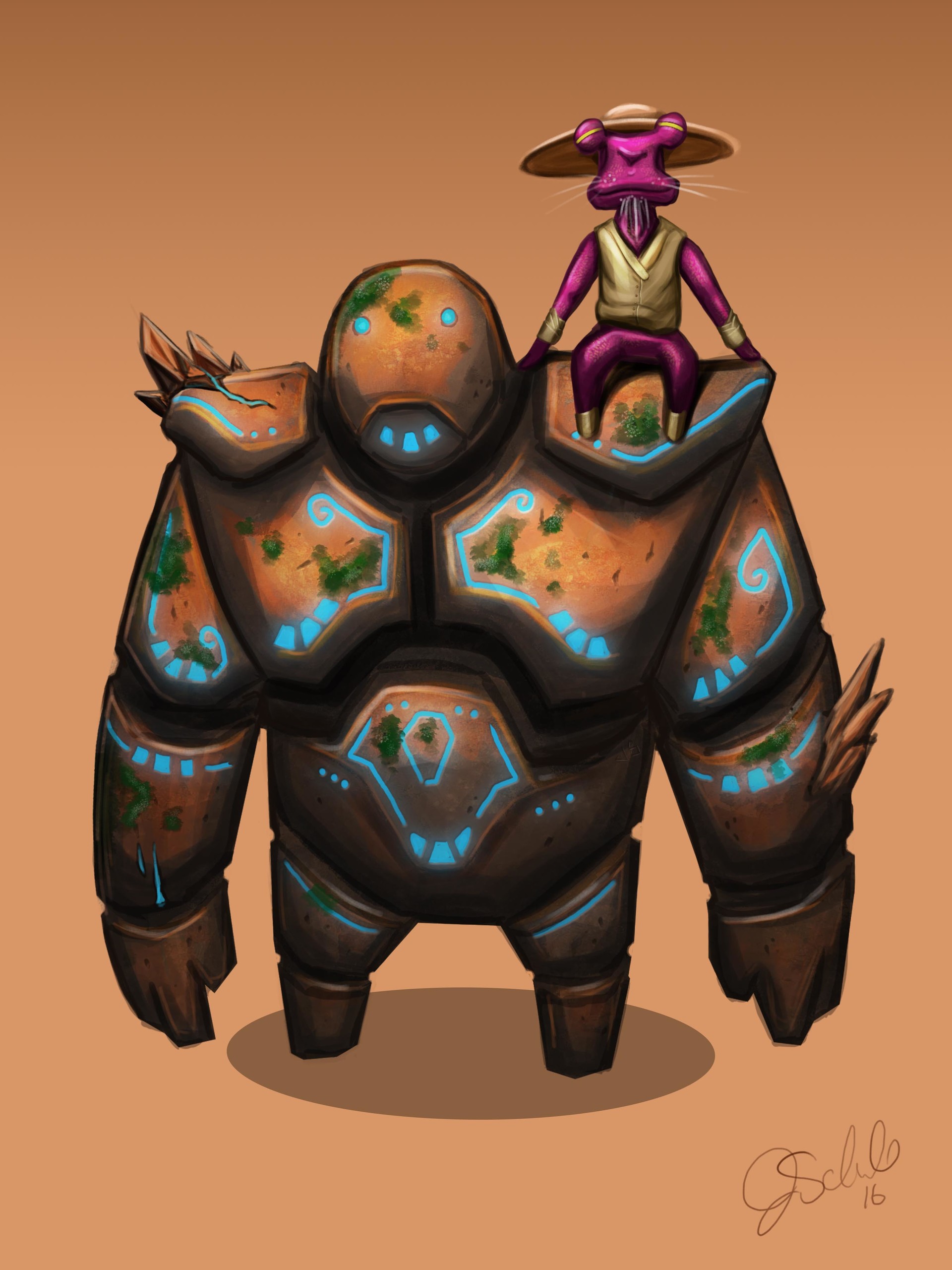 ArtStation - A Man and his Golem