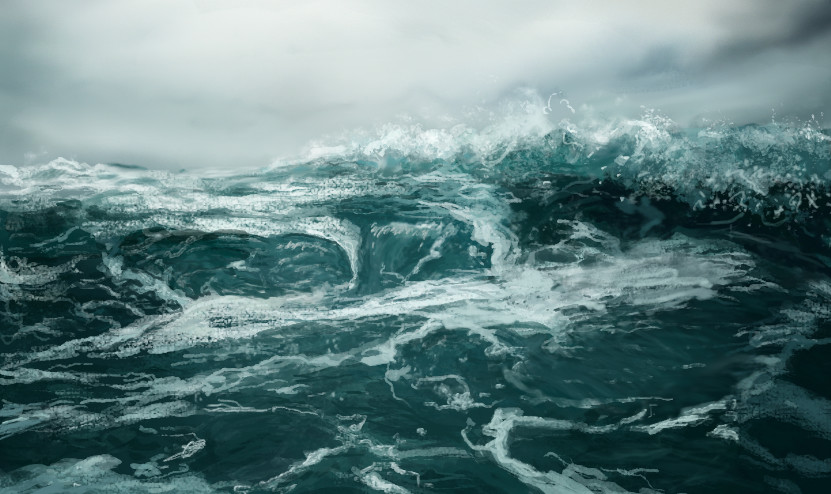 ArtStation - Wave study