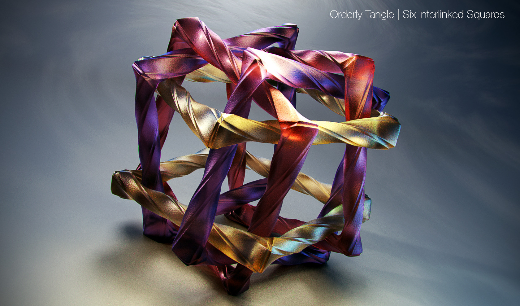 ArtStation - Orderly Tangle | Six Interlinked Squares