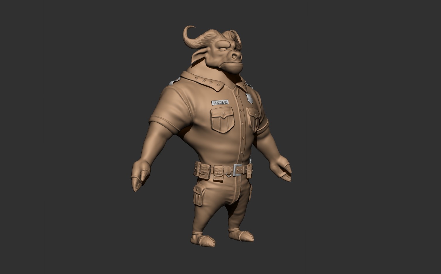 ArtStation - Chief Bogo - Zootopia - Fanart