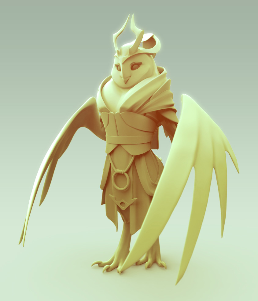 ArtStation - Barn owl priestess