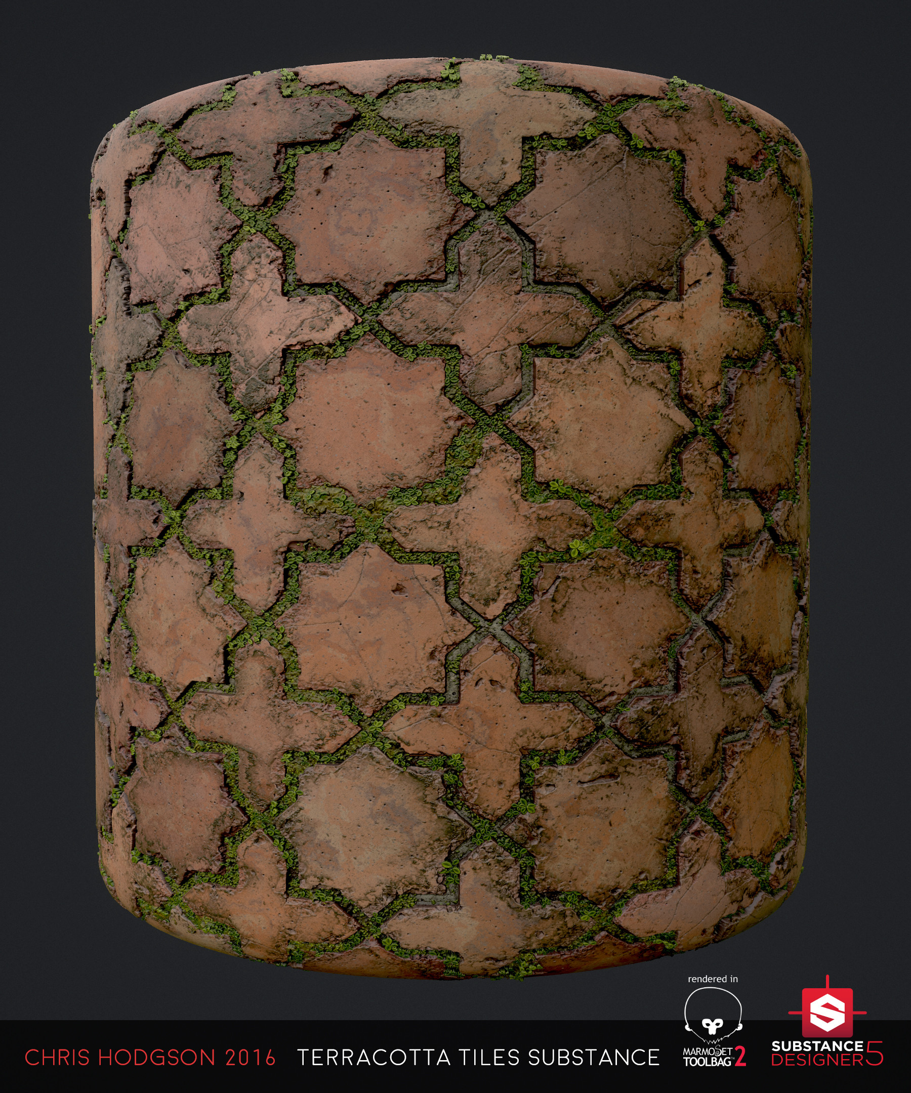 Chris Hodgson - Terracotta Tiles / Substance Designer