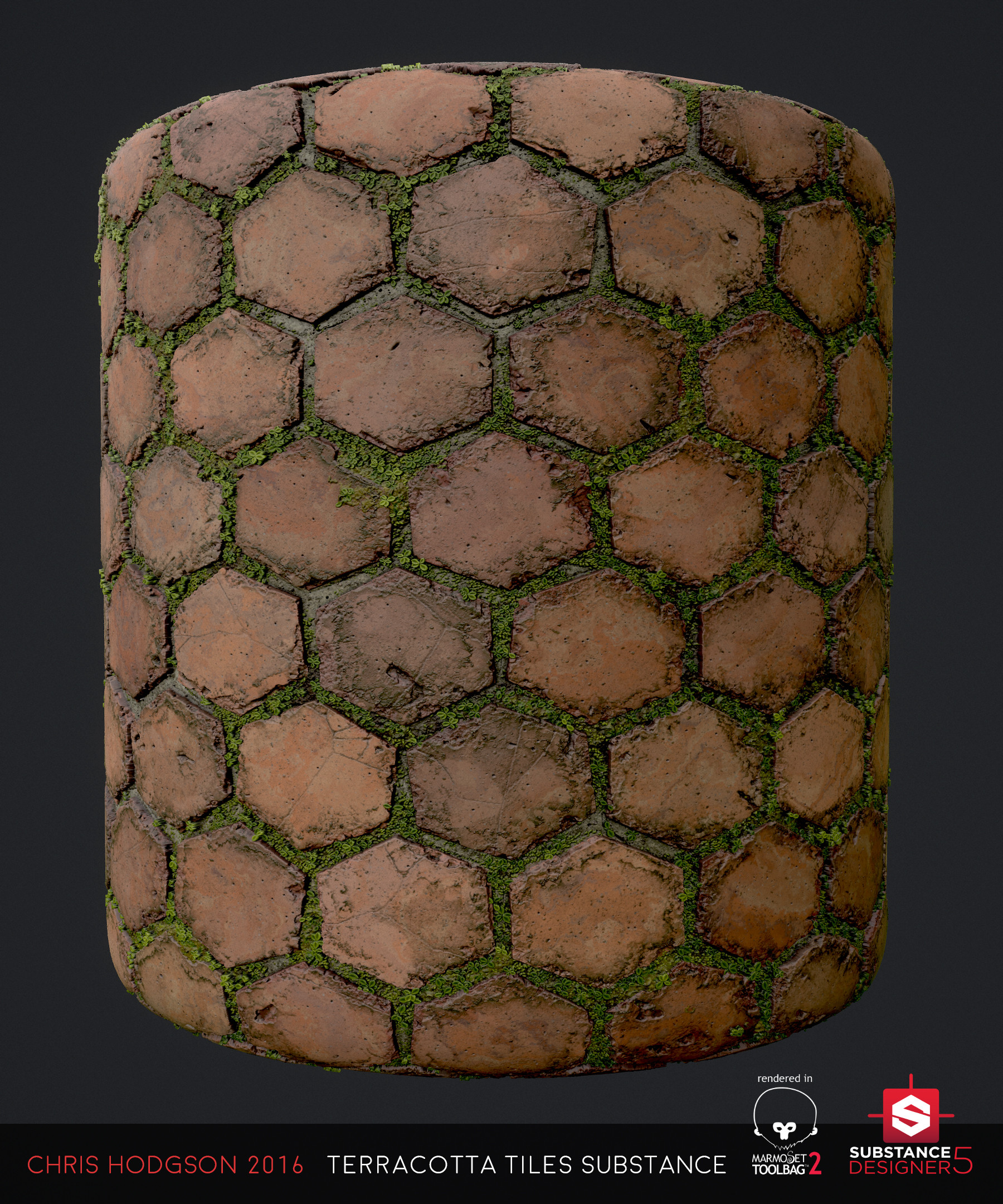 Chris Hodgson - Terracotta Tiles / Substance Designer