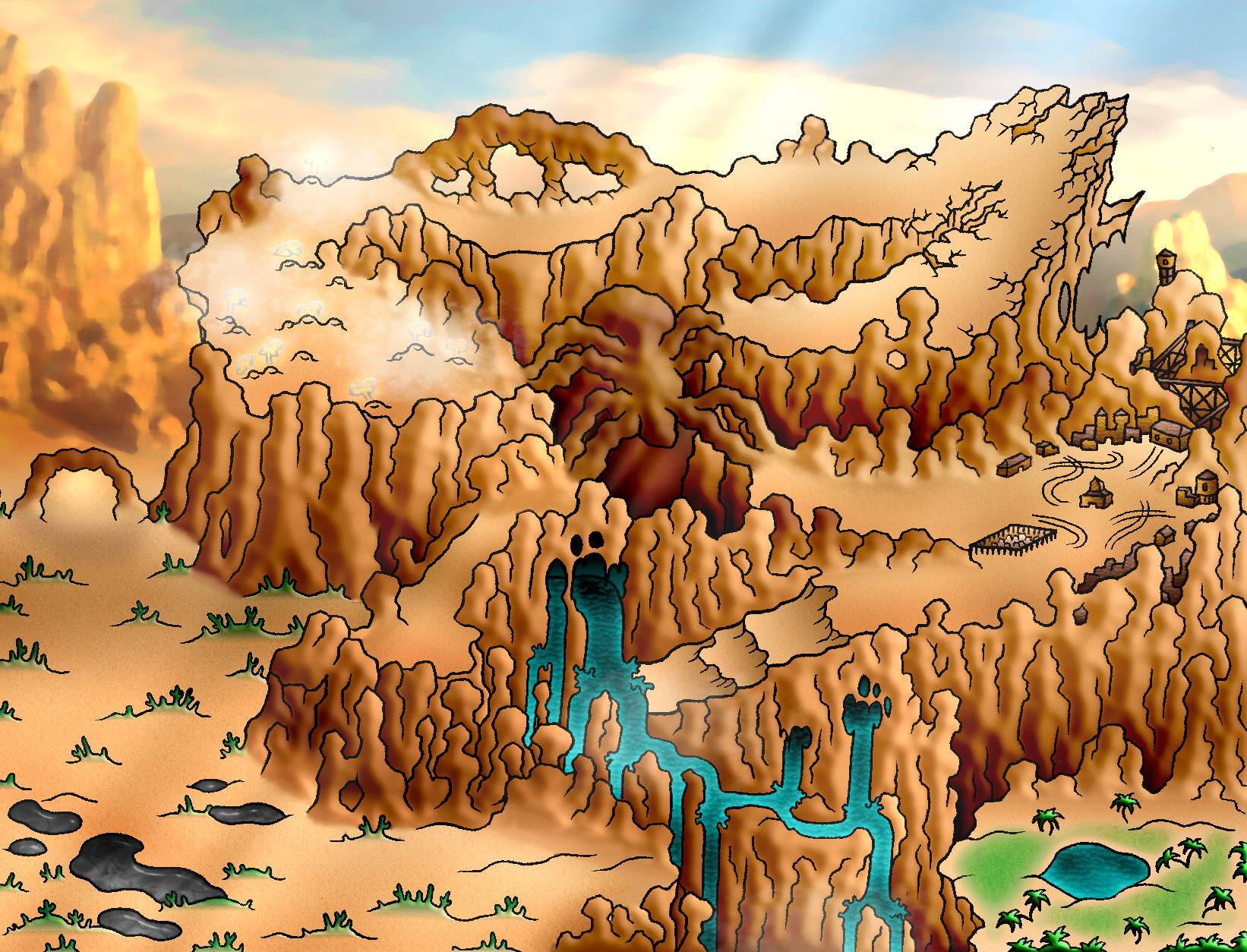 ArtStation - Dimension Derby: Crazy Canyon