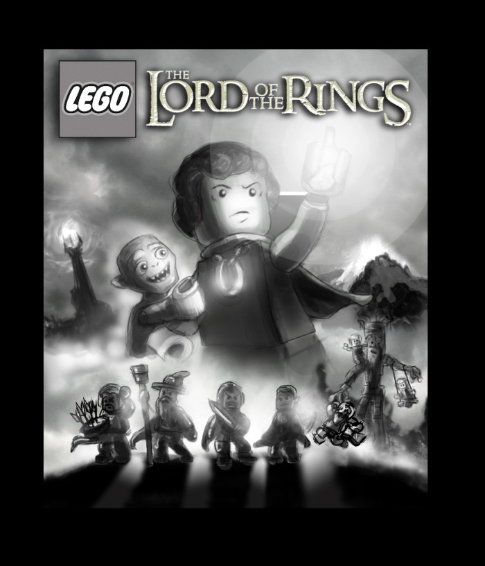 Lego Lord Of The Rings Poster