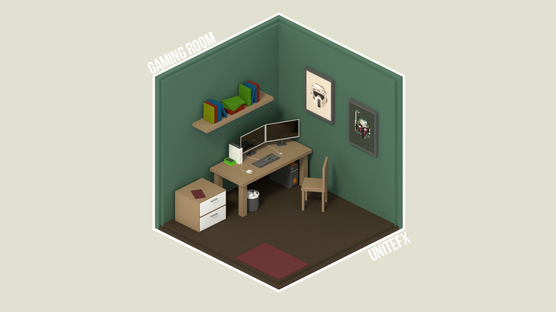 Timo Svensson - Low Poly Isometric Rooms