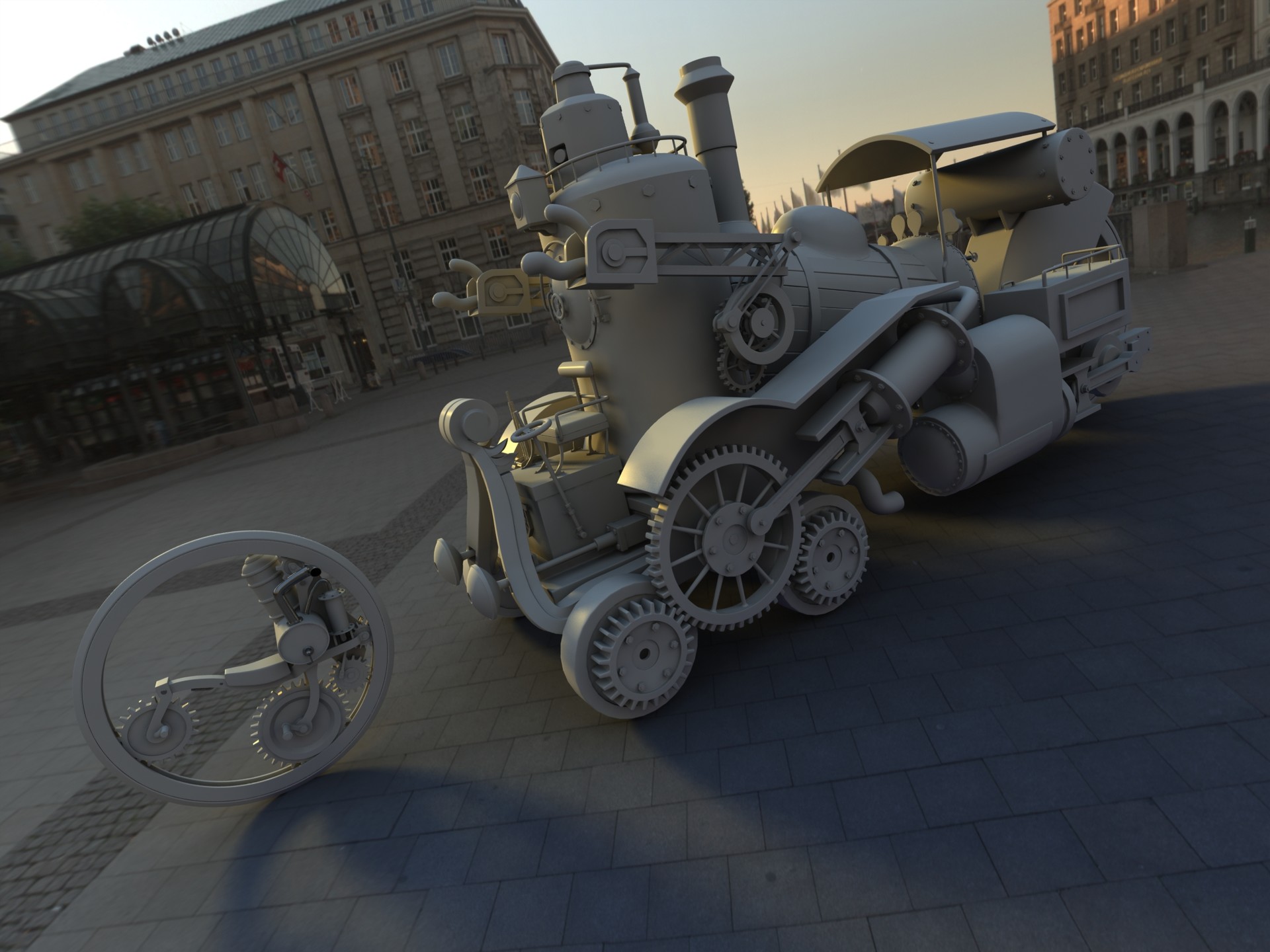 ArtStation - Steamboy Vehicles