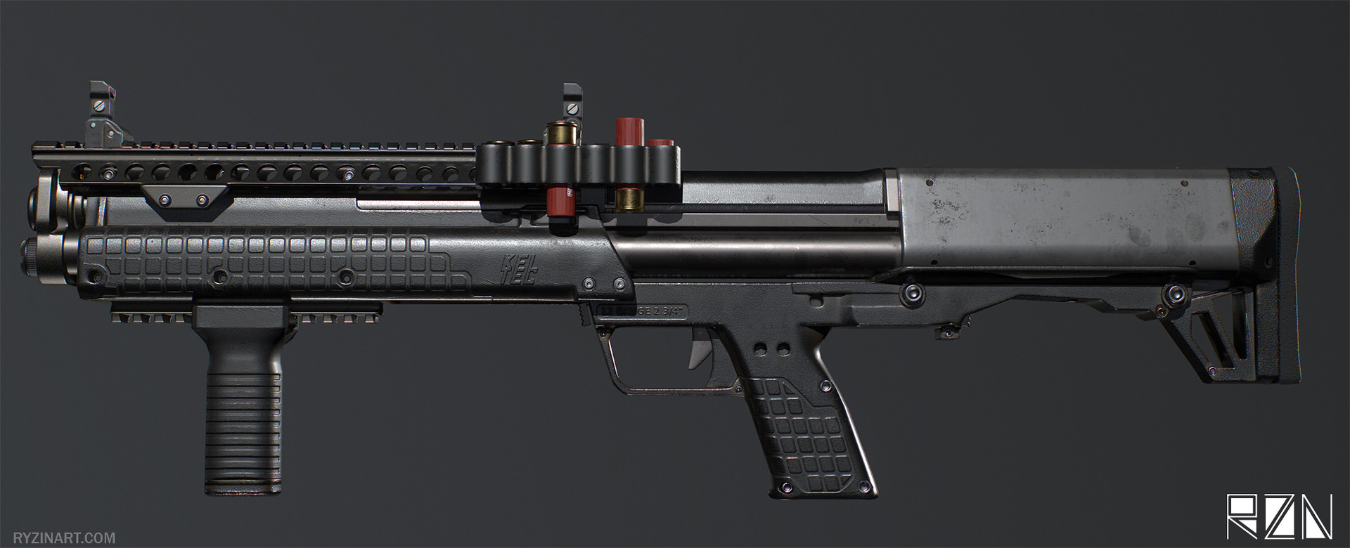 RYZIN ART - KSG Shotgun