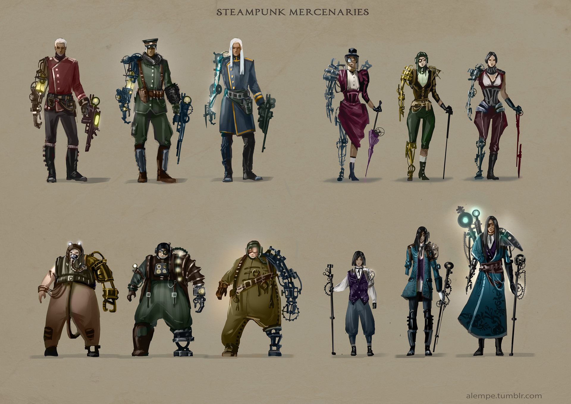 ArtStation - Steampunk Mercenaries