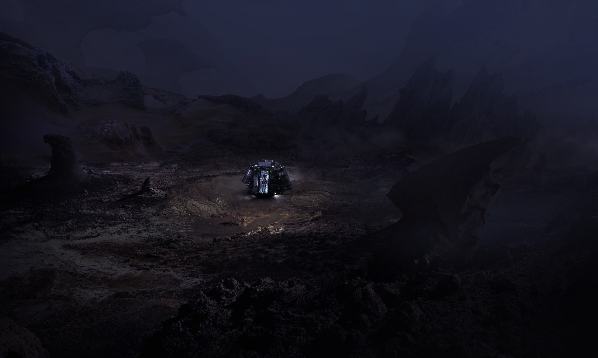Qstom . - Fantastic 4 - Concept Art "Planet Zero"