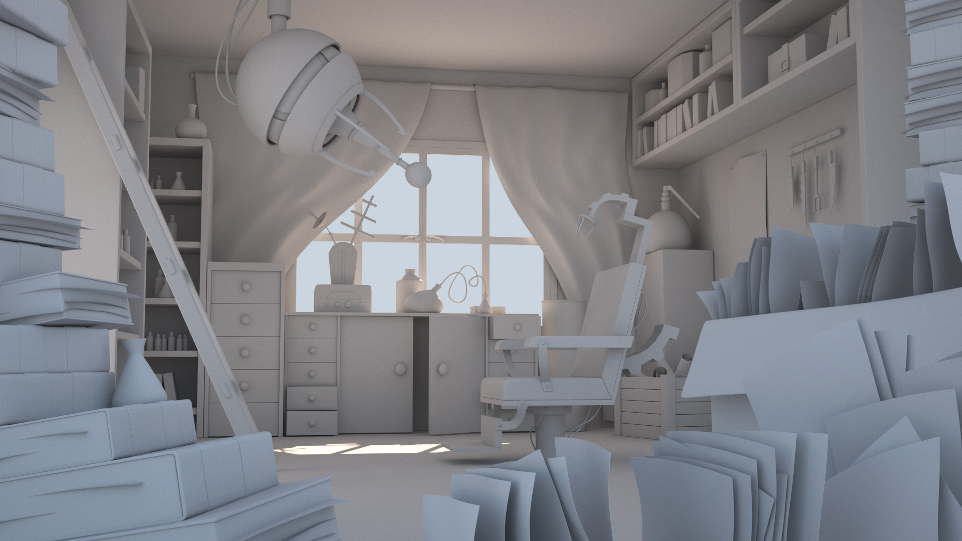 ArtStation - WIP Laboratory scene