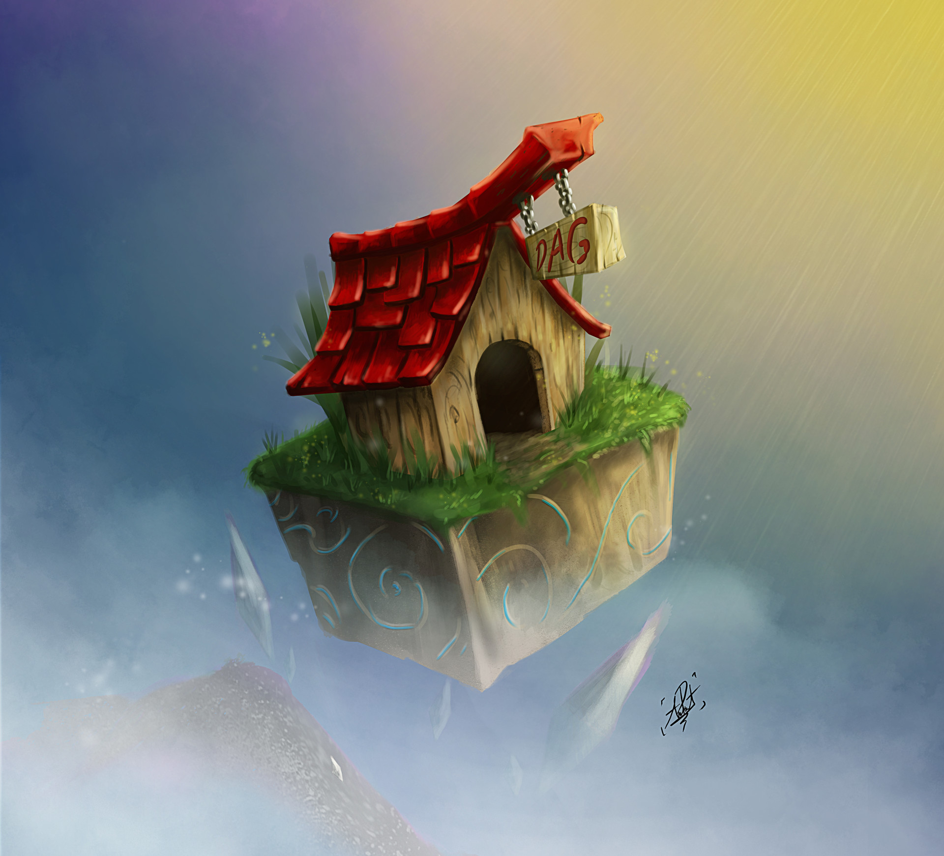 ArtStation - Flying cubes vol.3 : Dag house