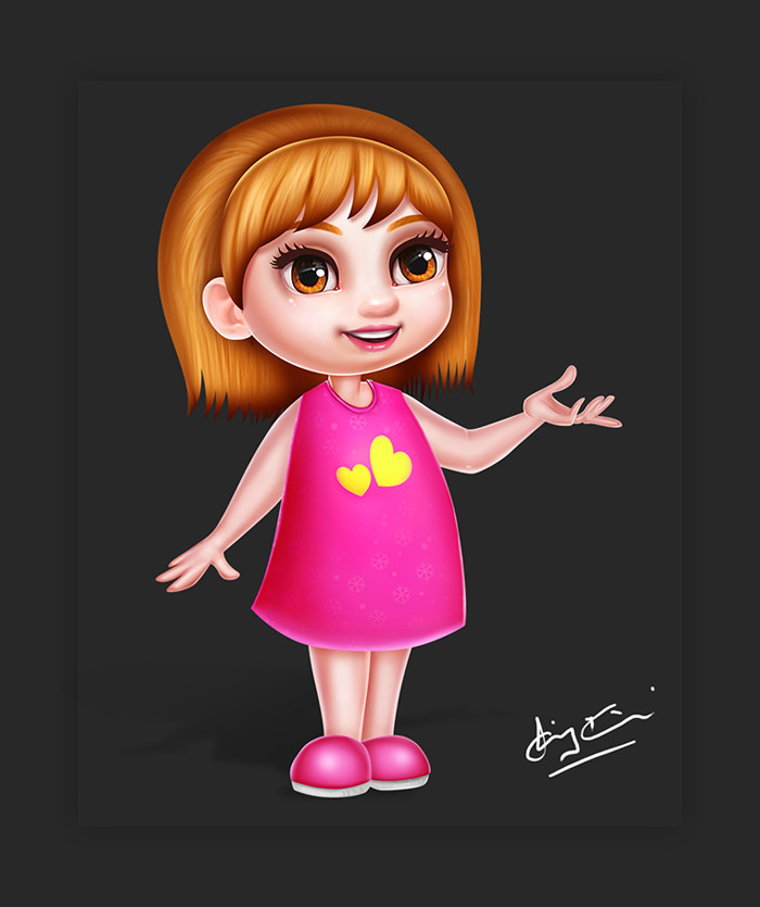 ArtStation - cute little girl character