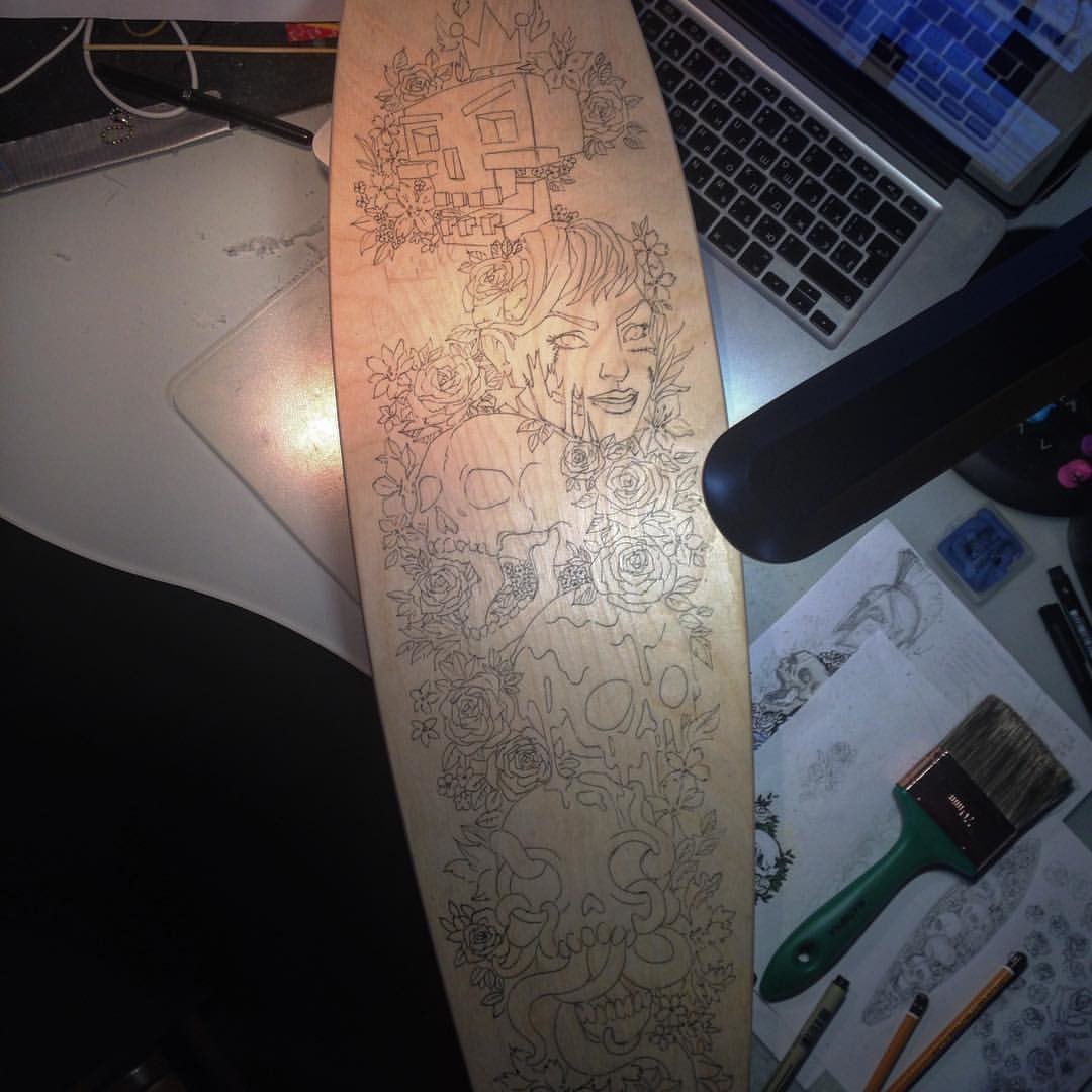 ArtStation - longboard lineart