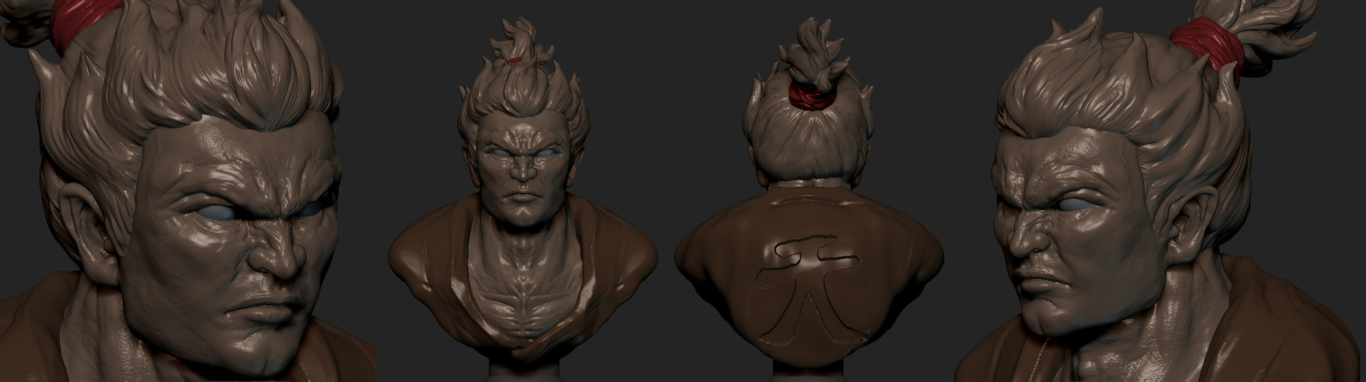 ArtStation - Akuma head sculpt