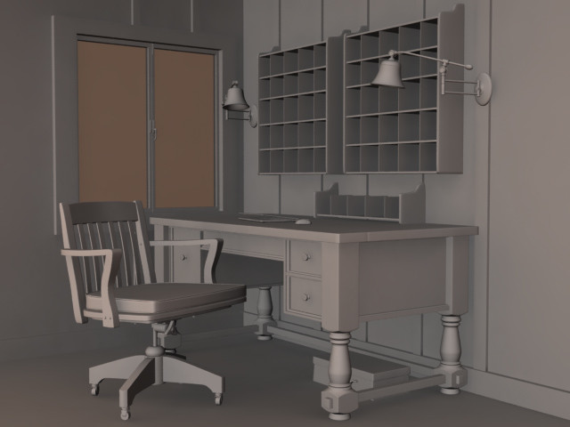 ArtStation - Office corner