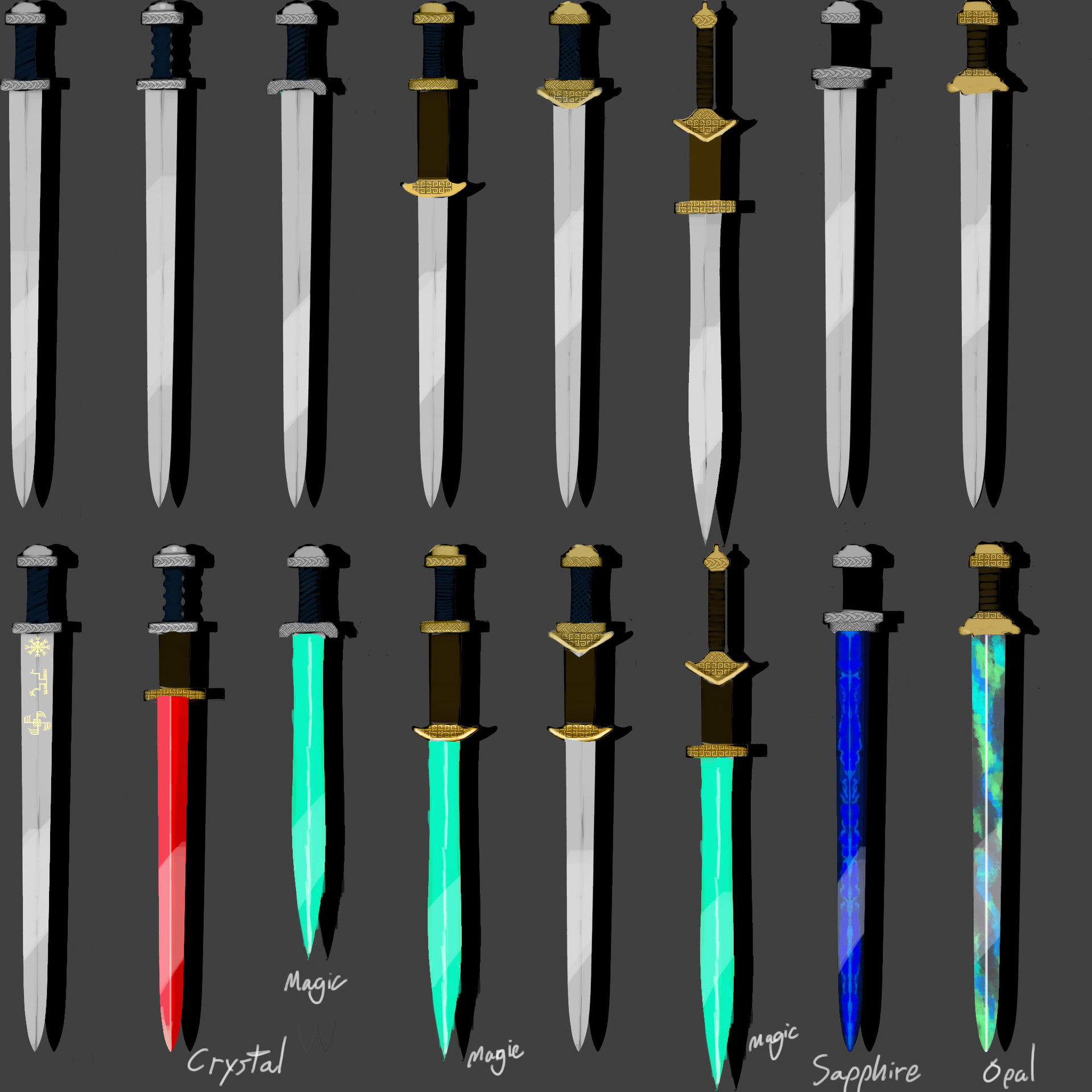 ArtStation - swords, land, and hunter