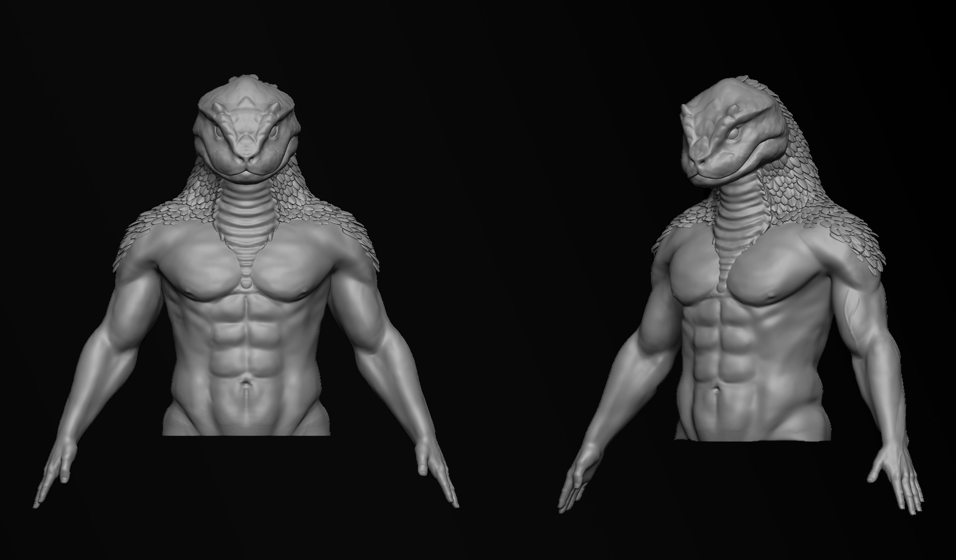 ArtStation - The Snake man