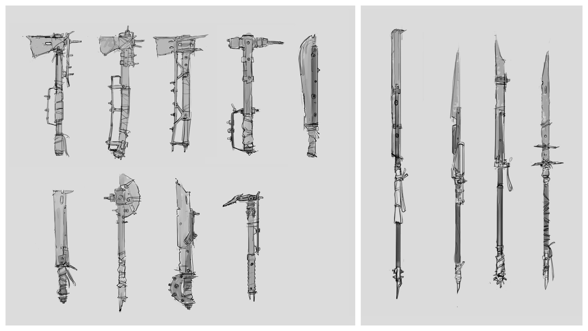 Anton Kazakov - Melee weapon design. Post apocalyptic setting