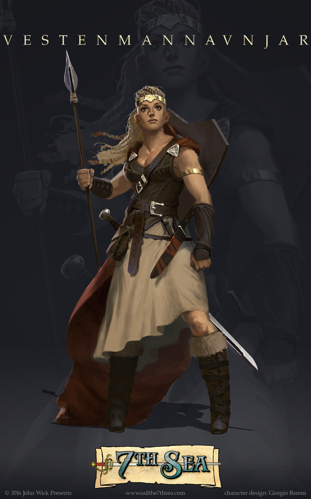 ArtStation - 7th Sea: second edition - Vestenmannavnjar female