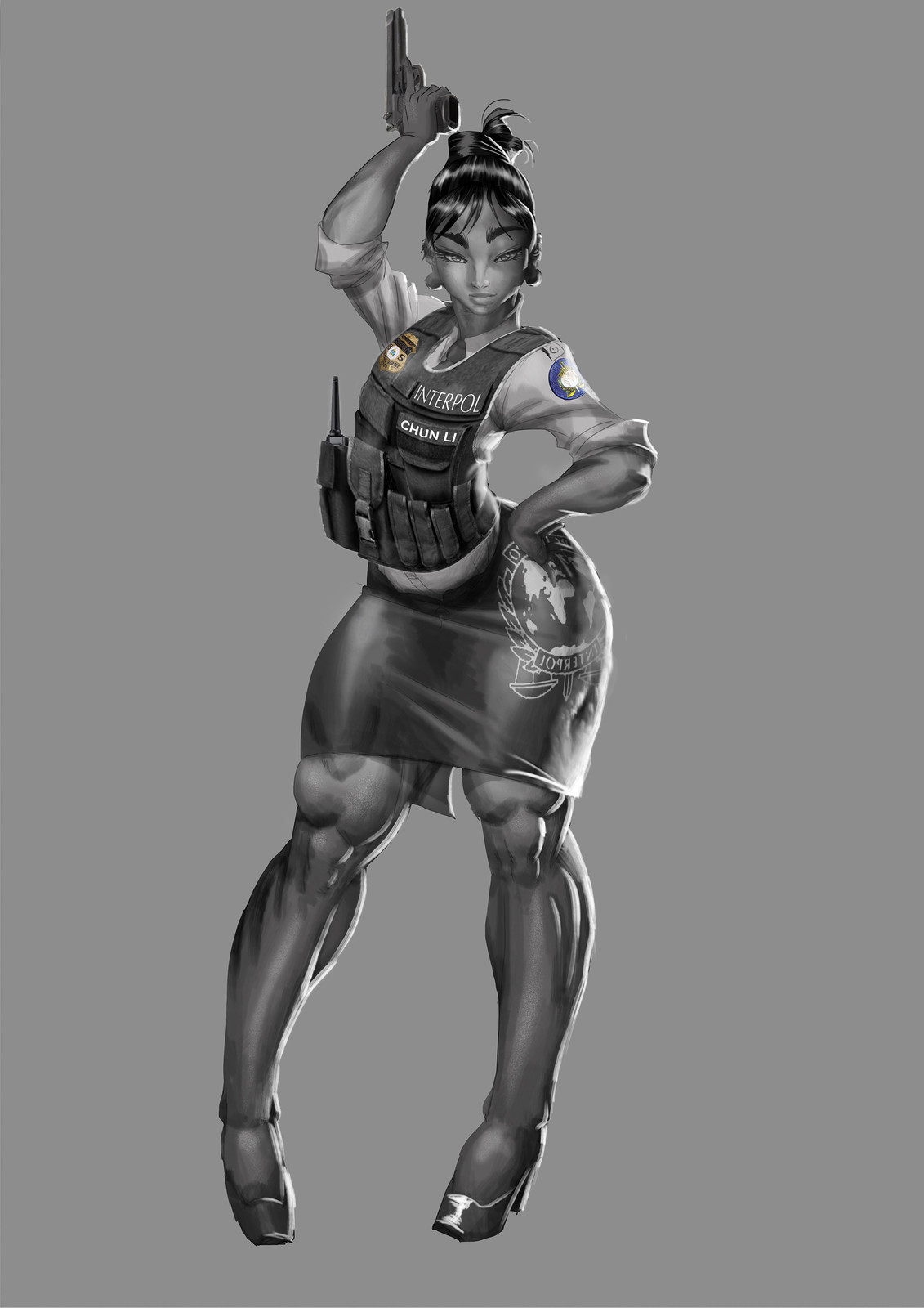 Daniel Lima Draws - Chun Li - Agent of Interpol