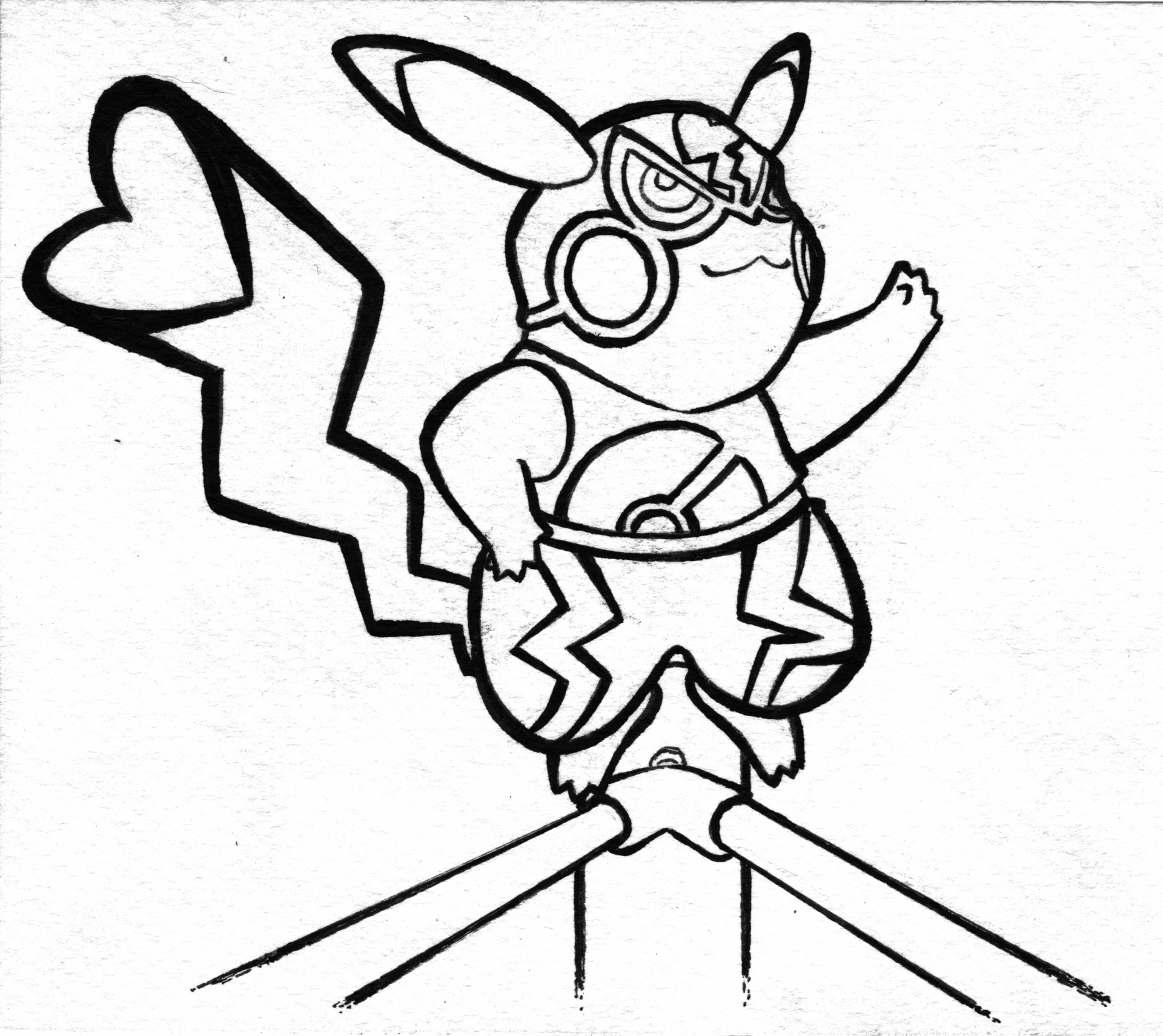 Pikachu Libre Coloring Page Pokemon GO Brings Special Pikachu Variant