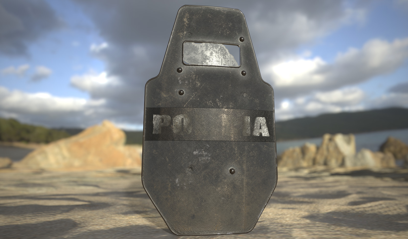 ArtStation - Police Riot Shield