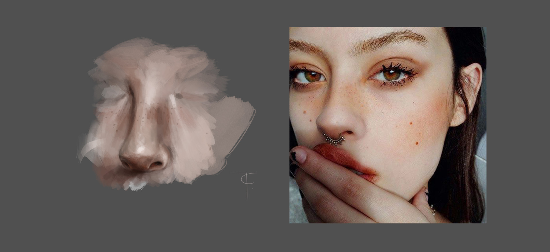 ArtStation - Nose study