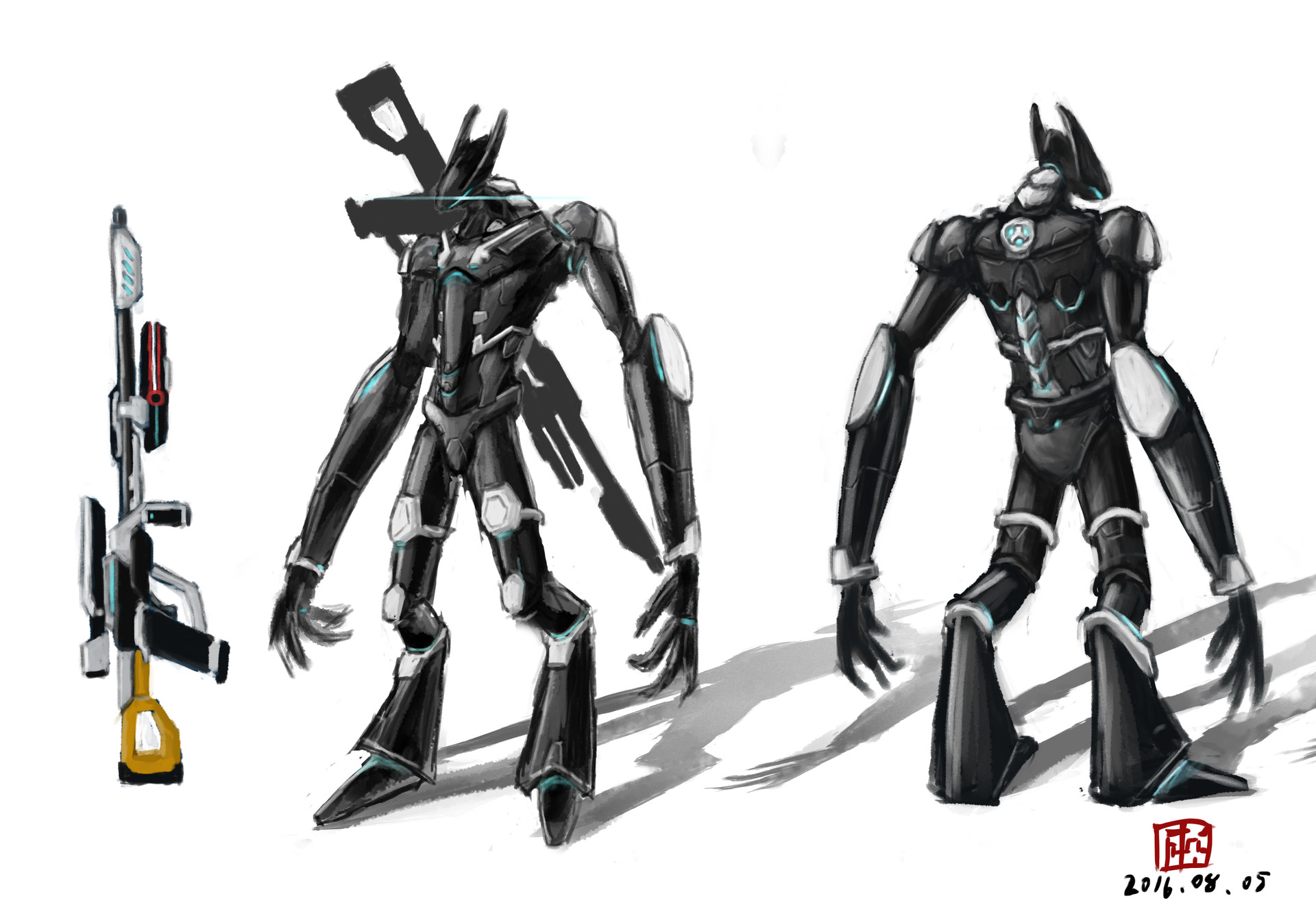 ArtStation - The sniper robots