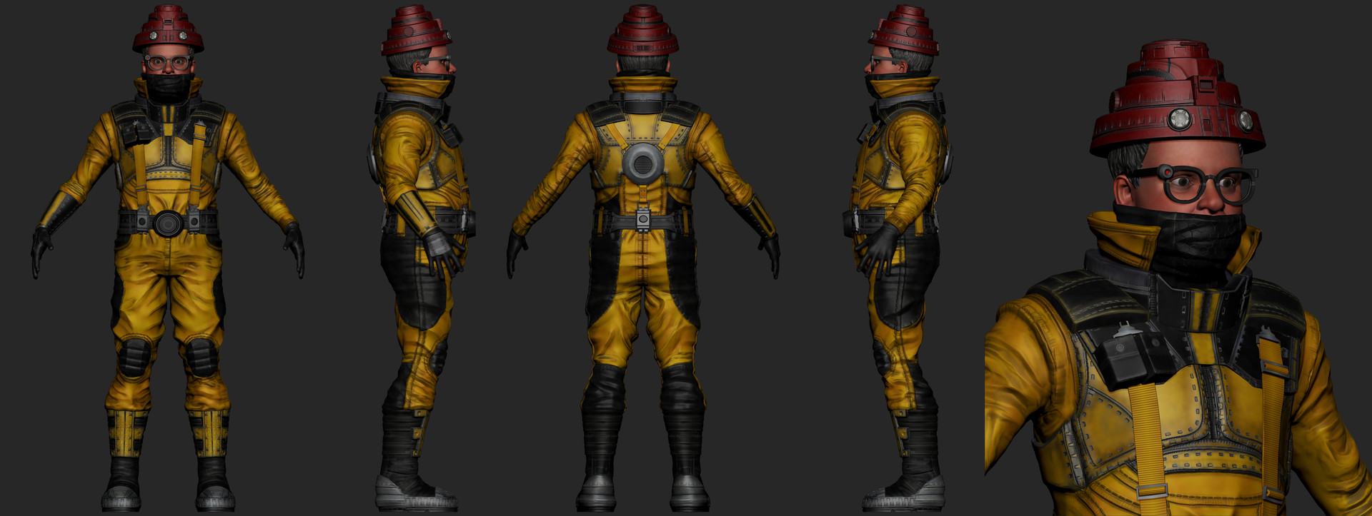 Casey Addler - DEVO Sci-Fi suit