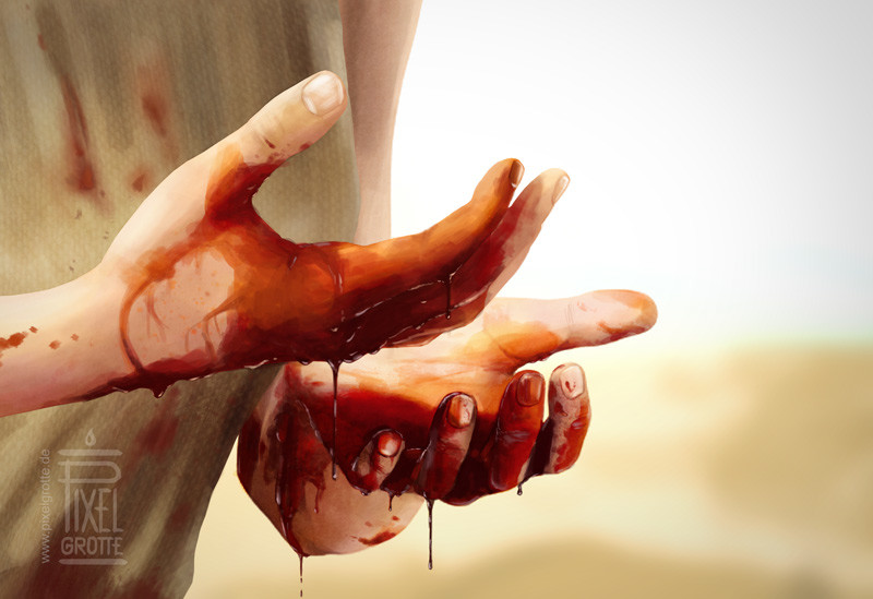 blood on hands reference