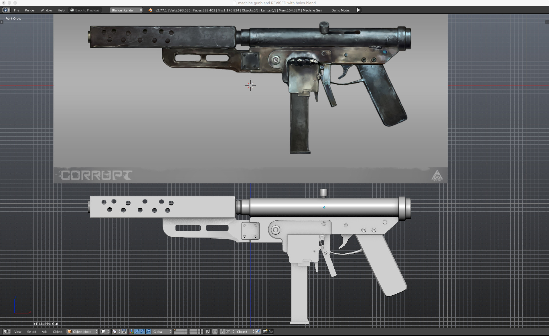 ArtStation - machine gun