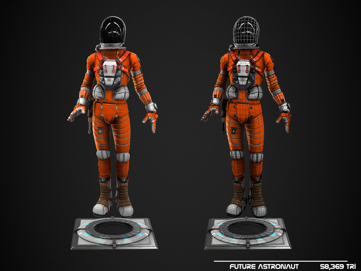 Astronaut Future Armor Render