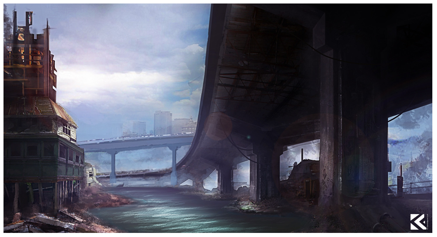 ArtStation - City bridge