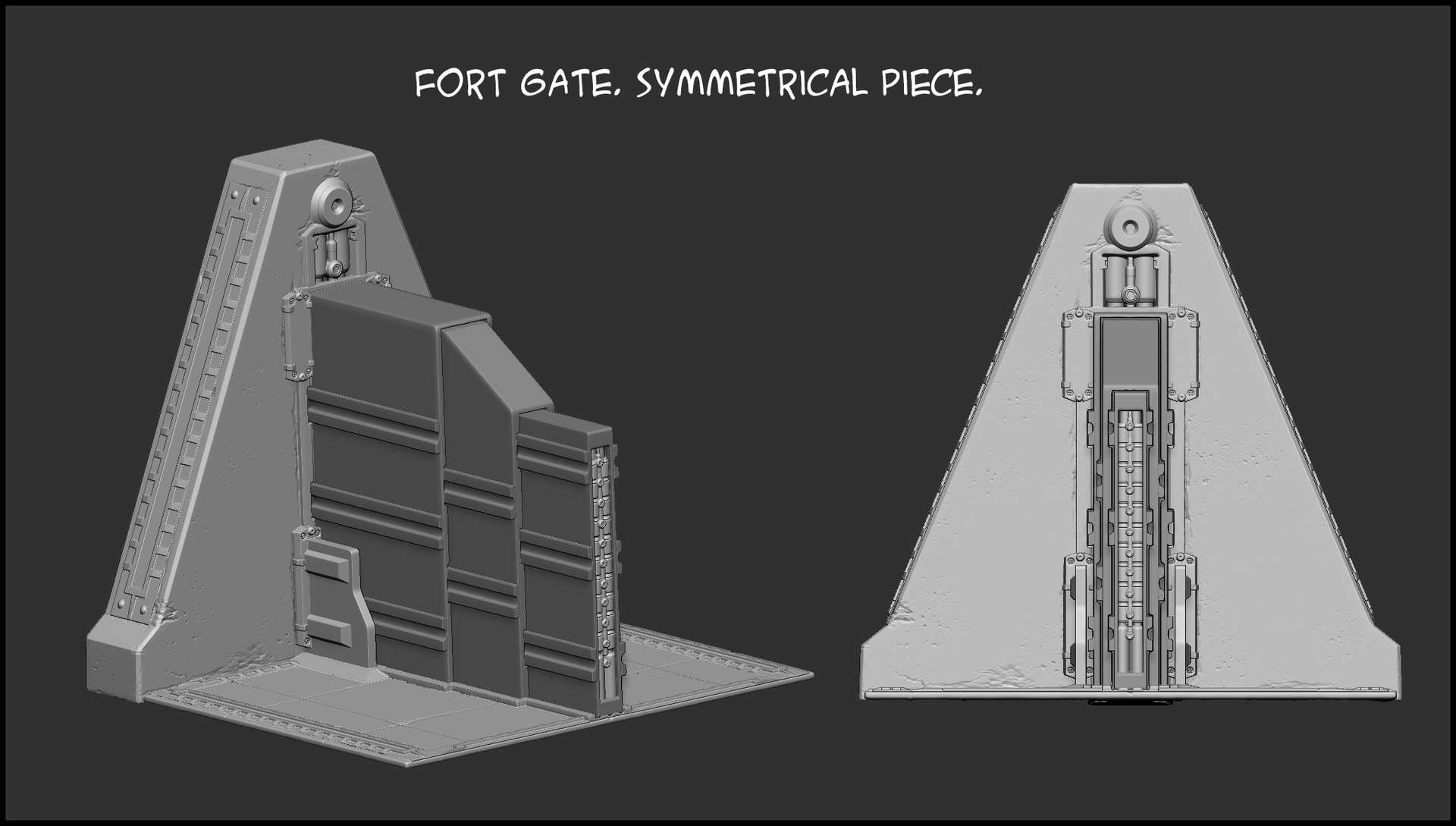 ArtStation - Fort Gate Symmetrical, Scott Austin