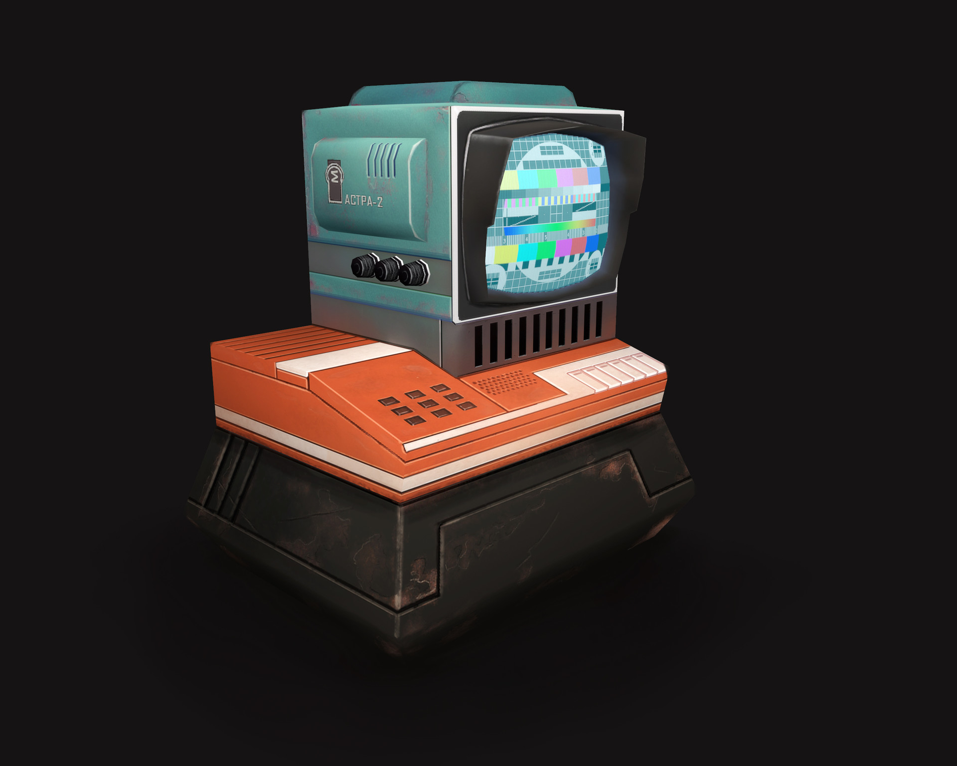ArtStation - Hand painted TV