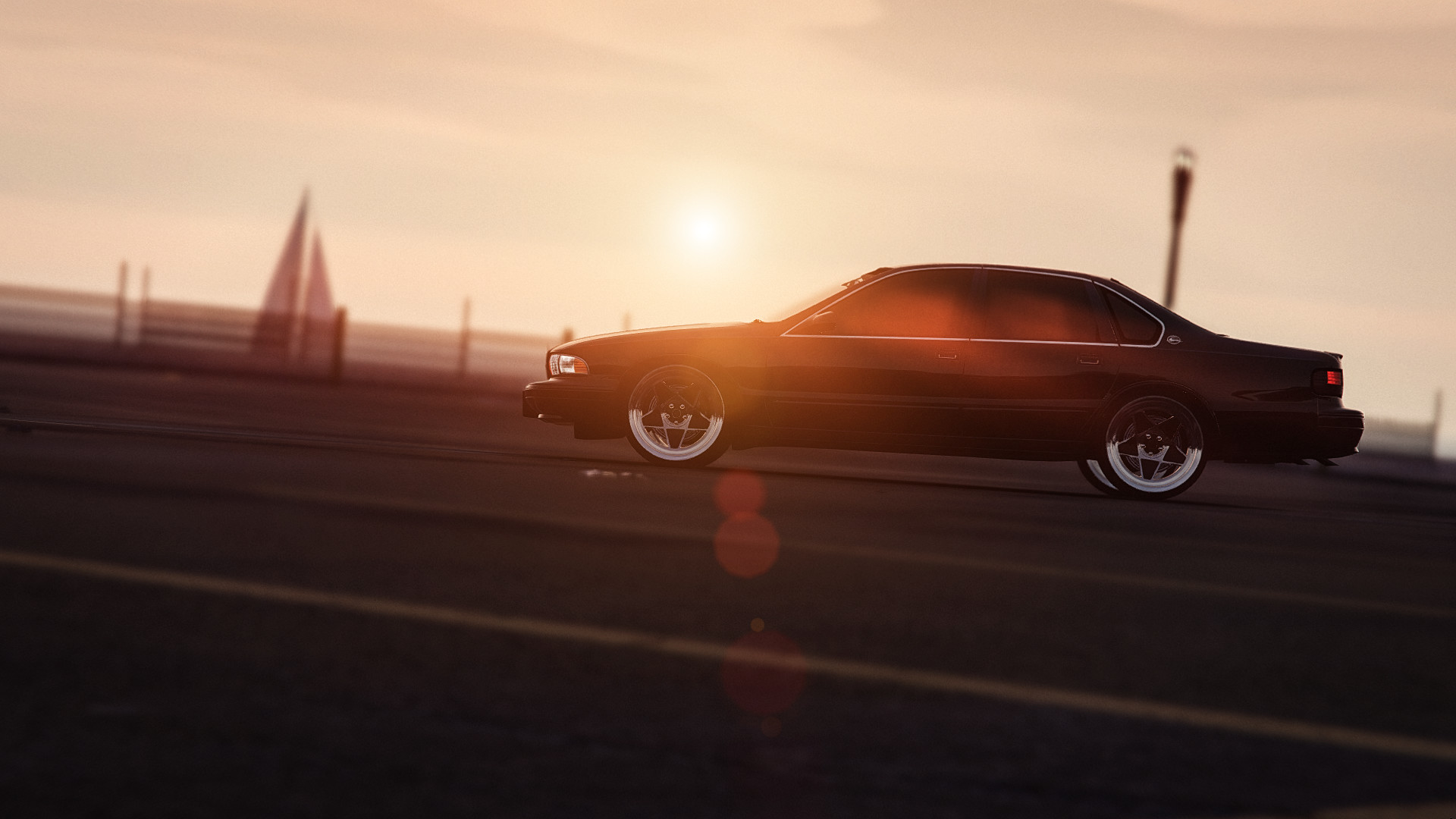 ArtStation - 1996 Chevrolet Impala SS - SS Sunset