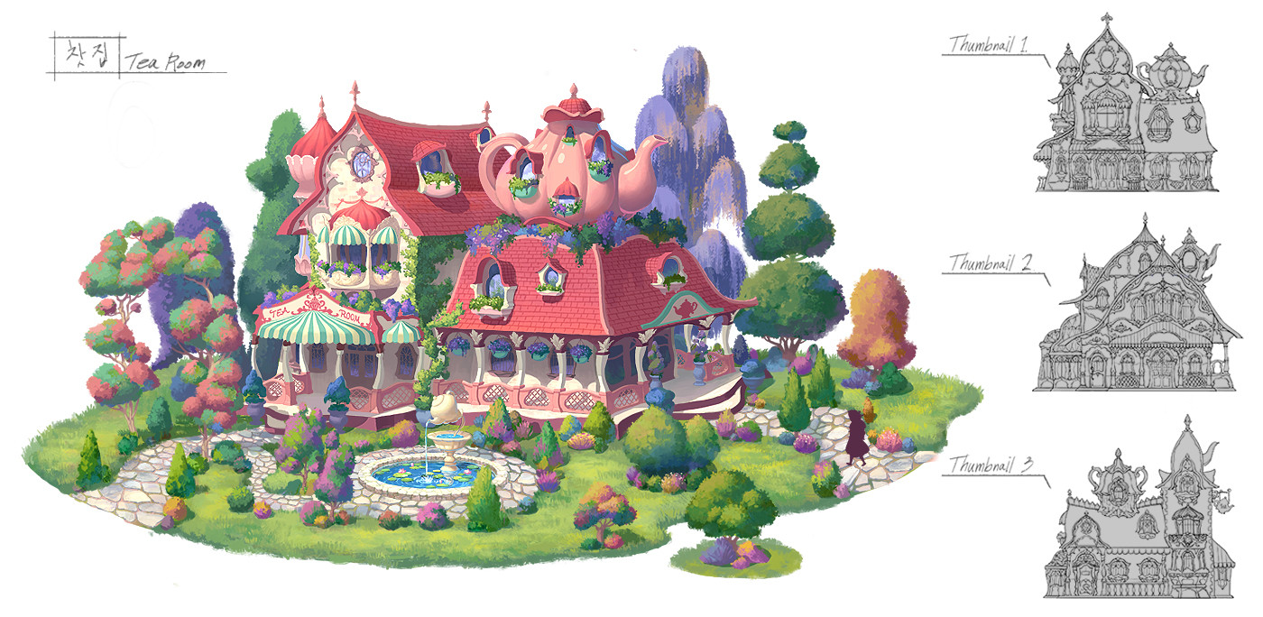 ArtStation - tea room