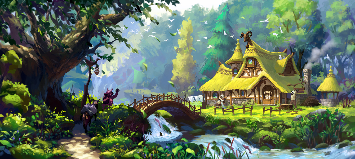 ArtStation - forest inn