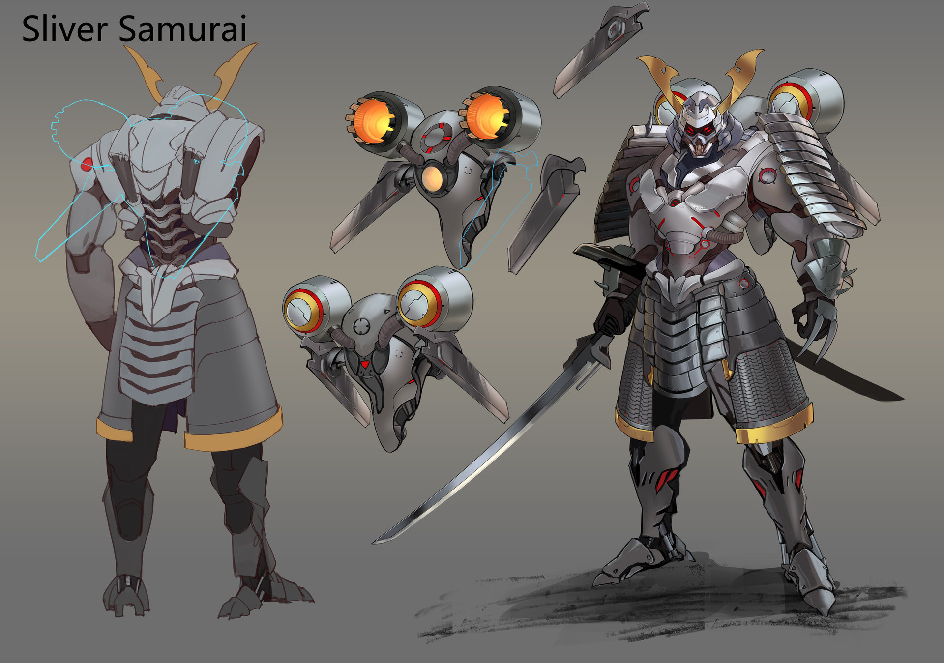 ArtStation - Silver Samurai