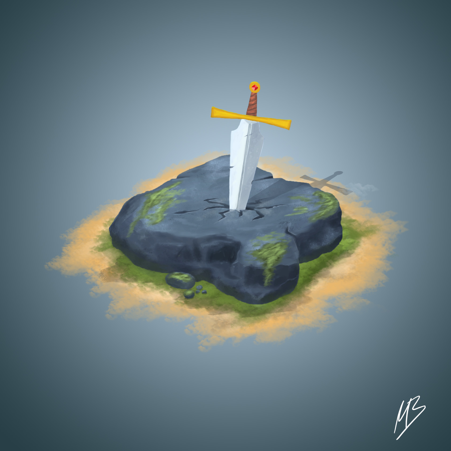 ArtStation - Sword in stone