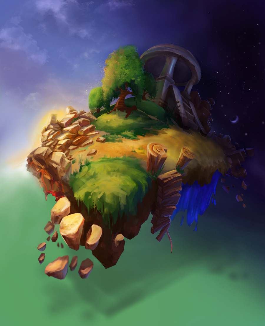 ArtStation - Floating Island